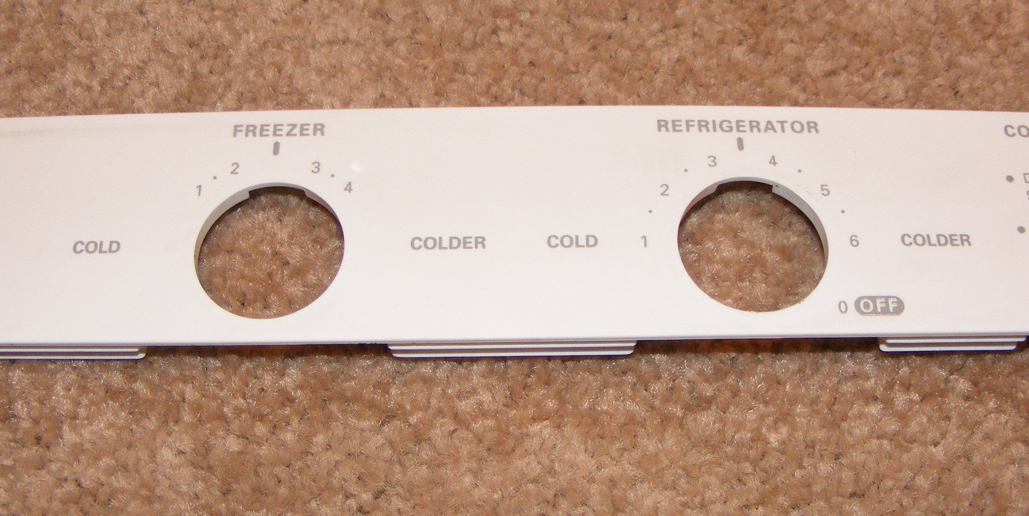 1110707 Kenmore Refrigerator Escutcheon Control Label – Good Appliance
