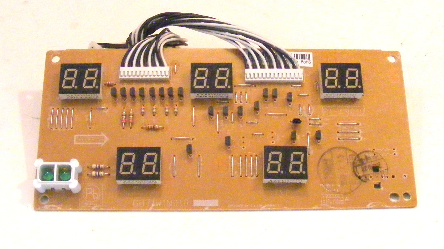 6871W1N010F LG Range PCB Display Board – Good Appliance