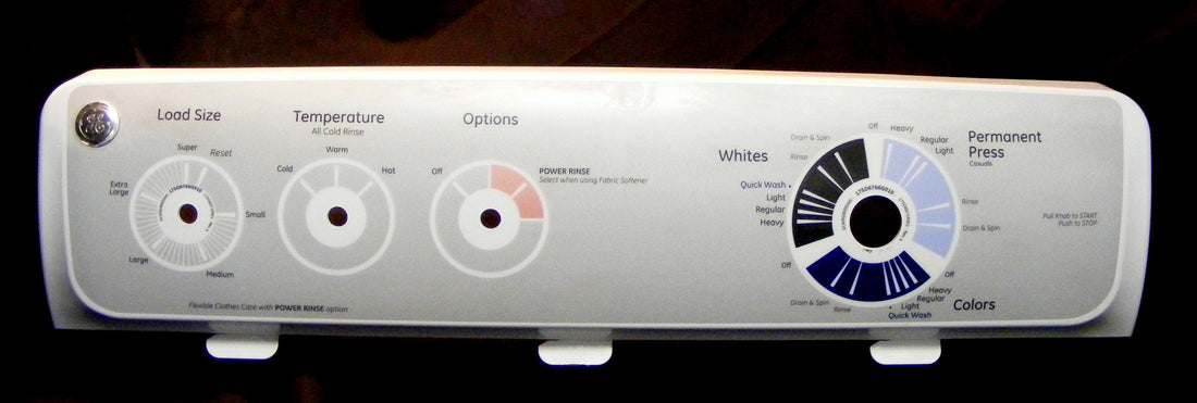 WH42X10946 GE Washer Control Panel Console Backsplash – Good Appliance